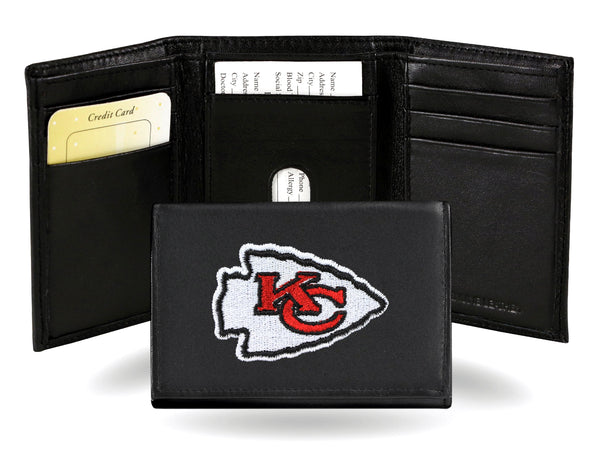 Officially Licensed Kansas City Chiefs Embroidered Trifold Wallet - NFL ...