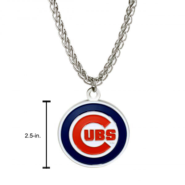 Shop Officially Licensed Chicago Cubs Pendant Chain Necklace - MLB ...